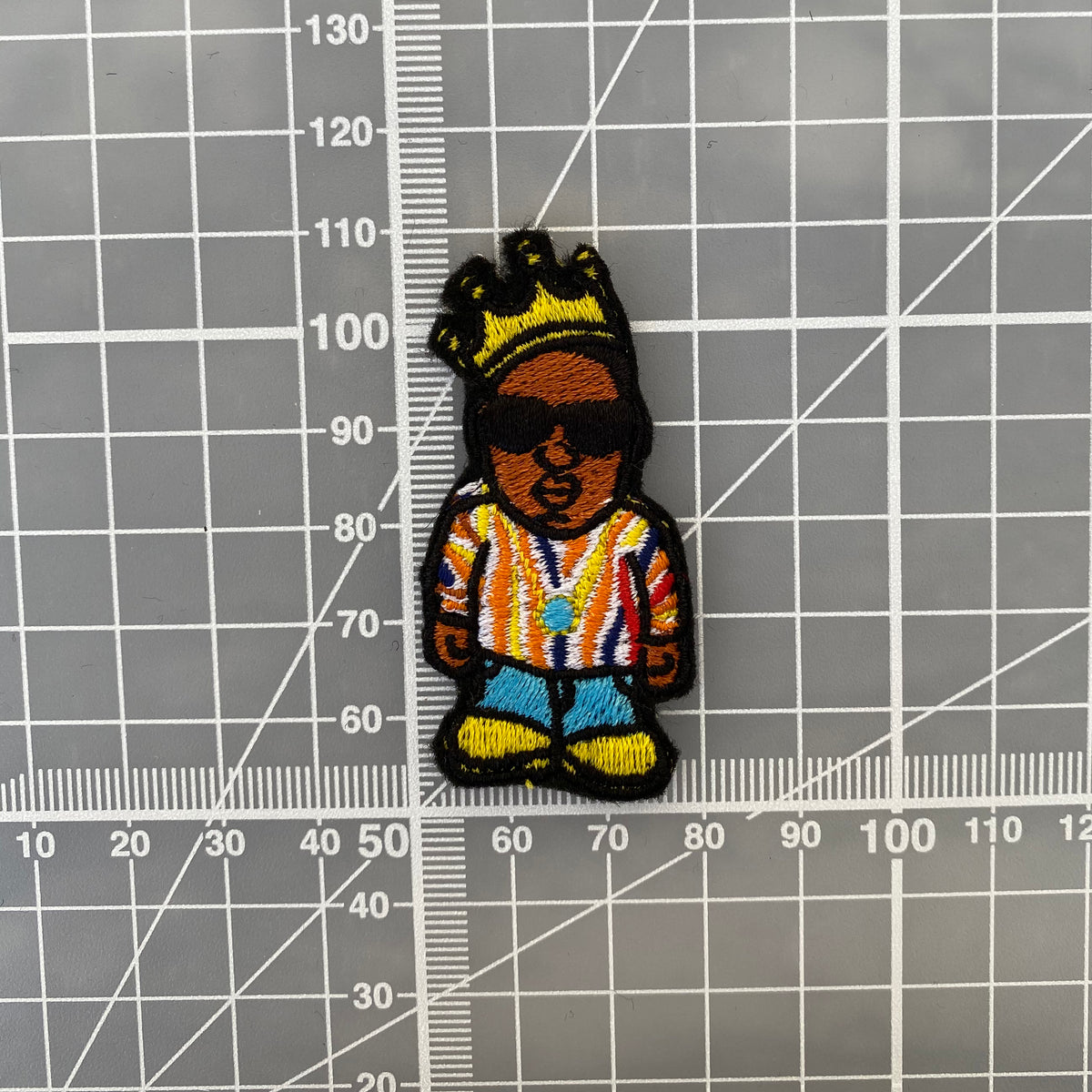 Biggie Cartoon Crown Embroidered Iron-On Patch – Badges and Patches