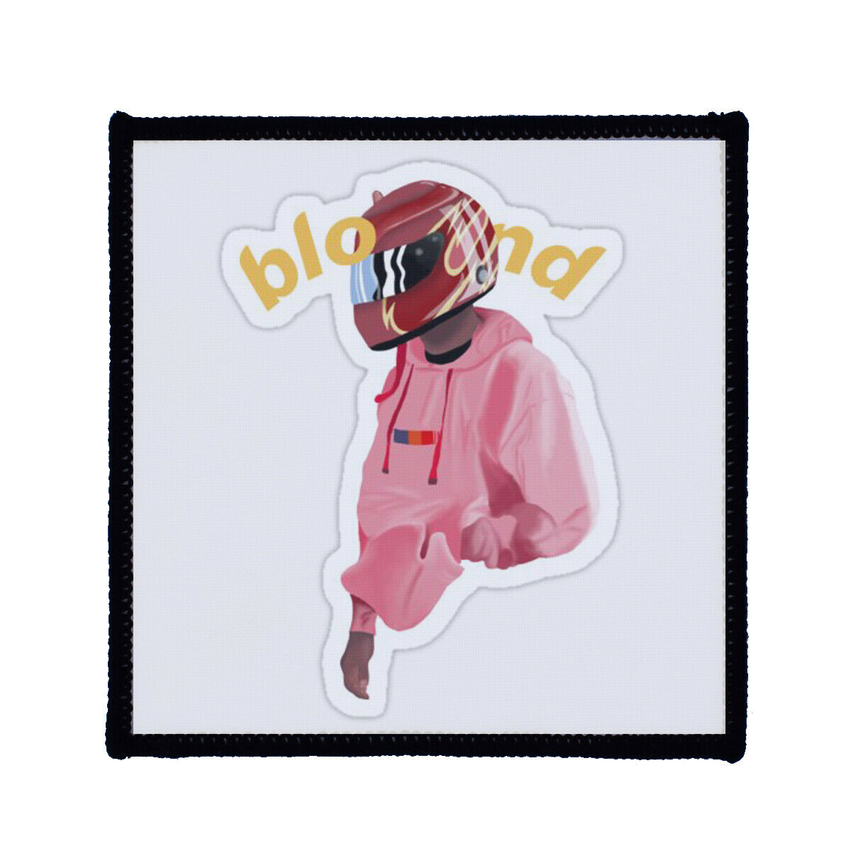 Frank Ocean Blond Helmet Cartoon Sew On Badge – Badges and Patches