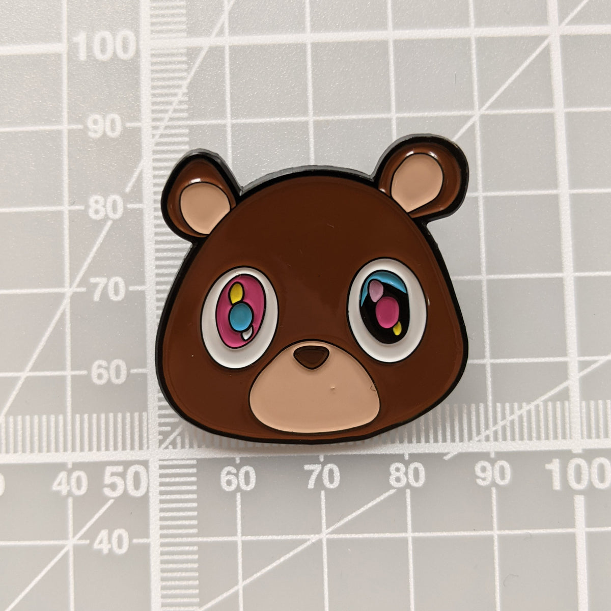 Enamel Pin - Dropout Bear Face – Badges and Patches