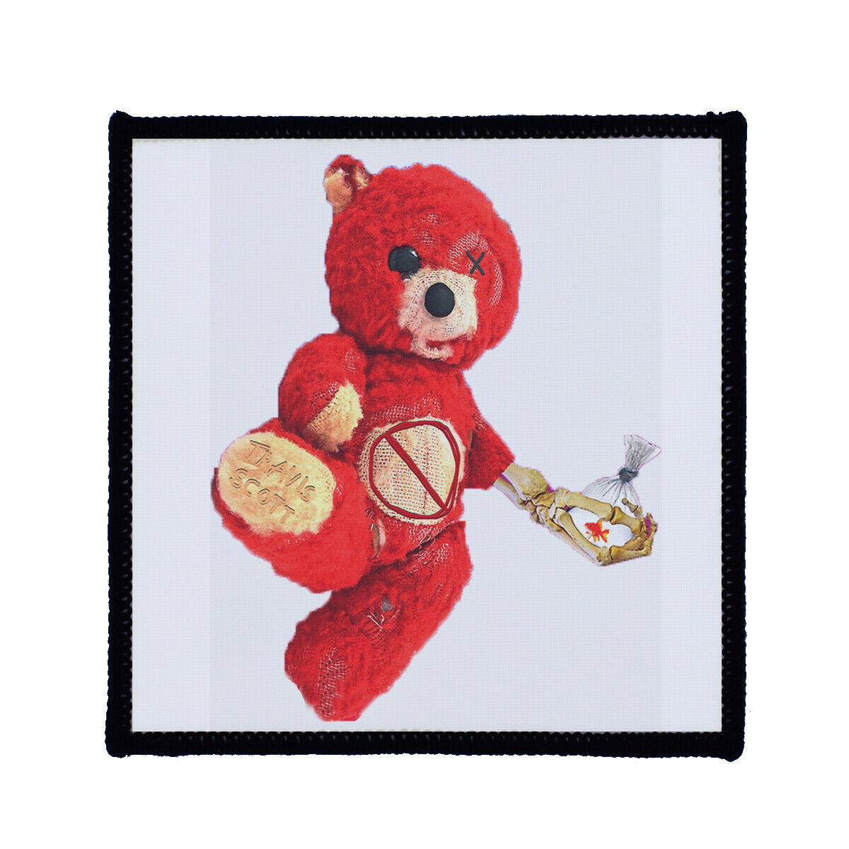 Travis Scott Teddy Bear Sew On Badge – Badges and Patches
