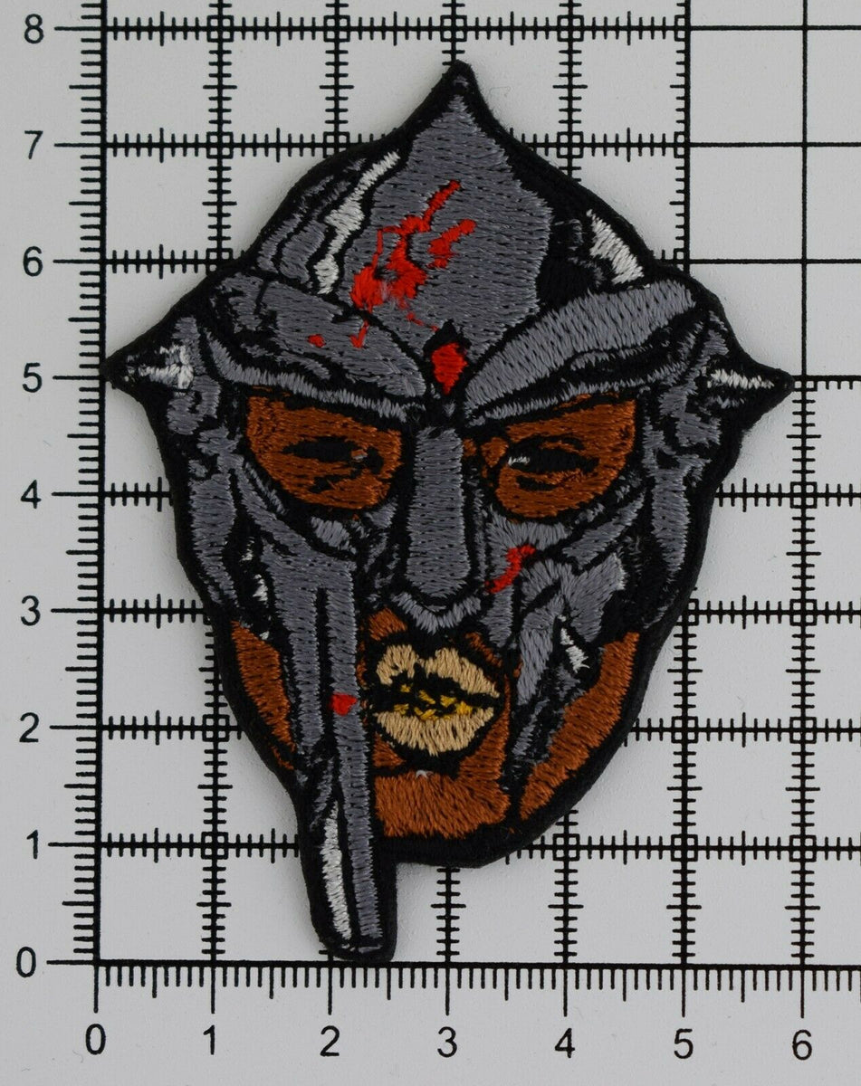 MF Doom Blood Mask Embroidered Iron-On Patch – Badges and Patches